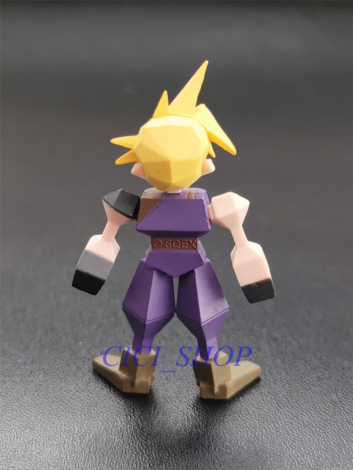 Final Fantasy VII FF7 Polygon Figure - Cloud Sephiroth Red XIII 13 ...