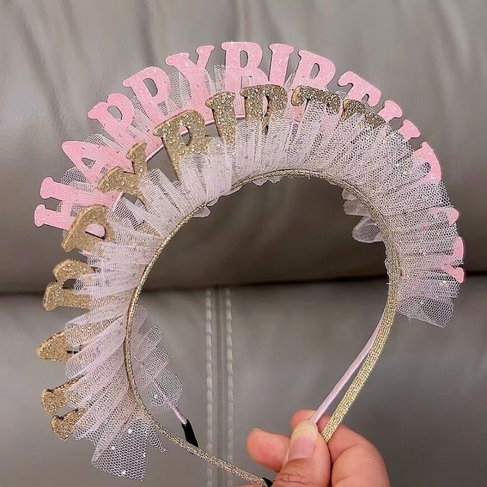 Cartoon Birthday Headband Creative Women Hair Hoop Party Supplies ...