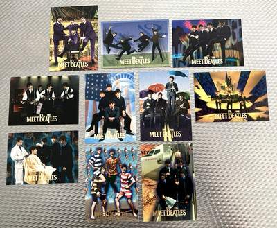 Complete 10 Card Meet The Beatles Chase GOLD FOIL CARD Set 1996 Sports ...