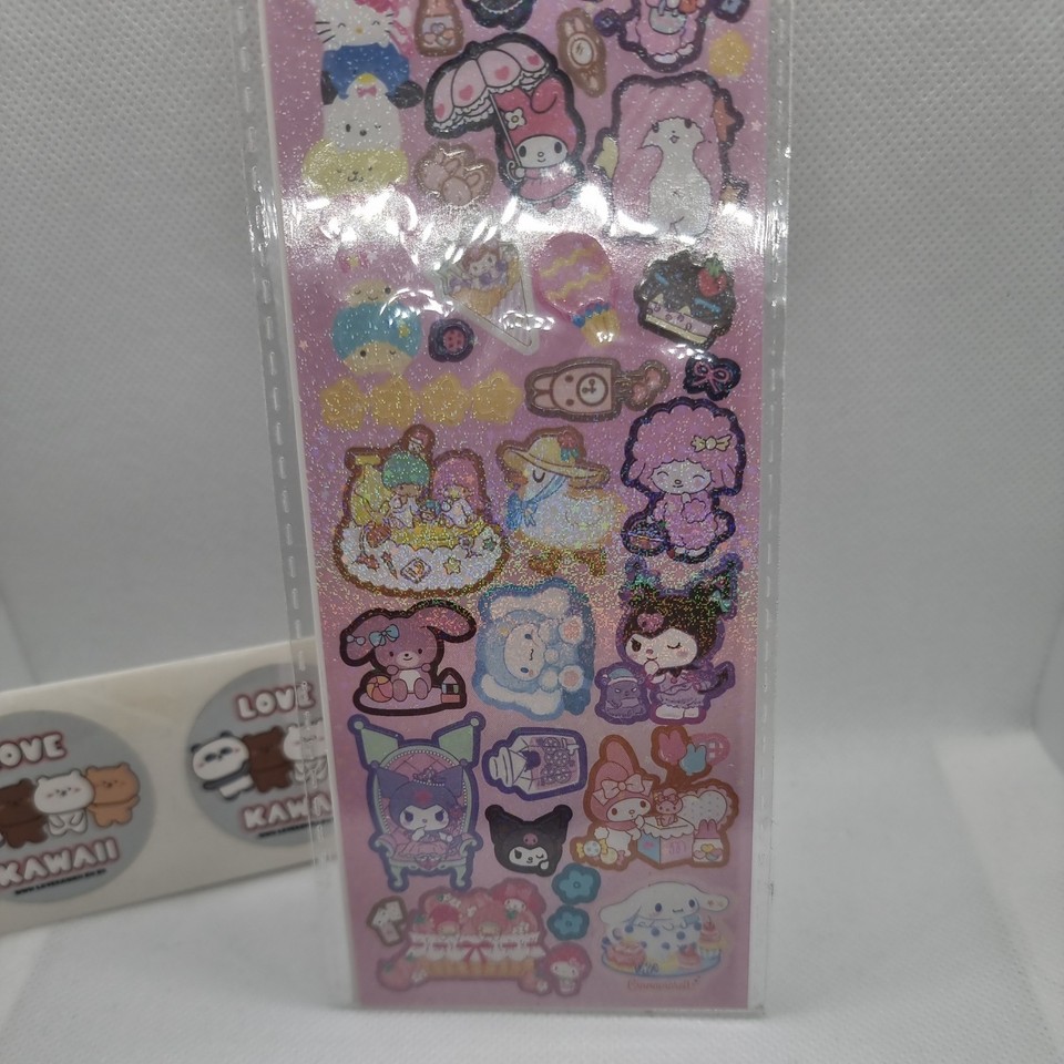 SANRIO CHARACTER Stickers Melody, Kuromi, Cinnamoroll Hello Kitty etc ...