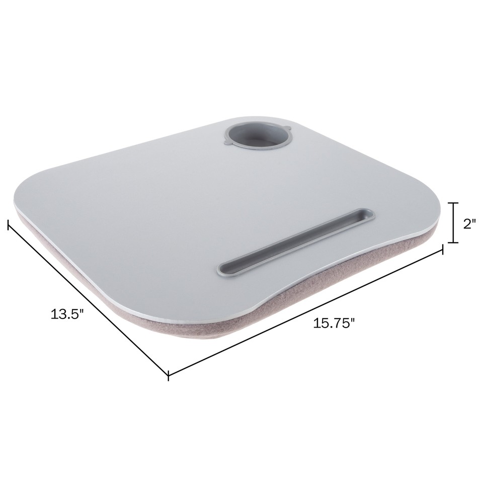 Laptop Buddy Portable Cushioned-Bottom Lap Desk (Gray) | eBay