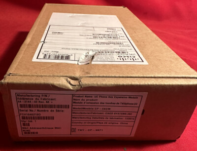 Cisco CP-CKEM-C Unified IP Color Key Expansion Module, Charcoal, New In ...