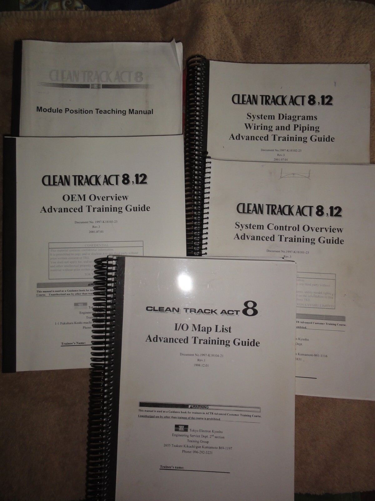 TEL ACT8/12 Clean Track Service Manuals | eBay