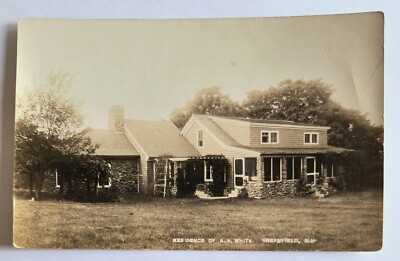RPPC Greenfield NH New Hampshire Residence of A.H. White Real Photo ...