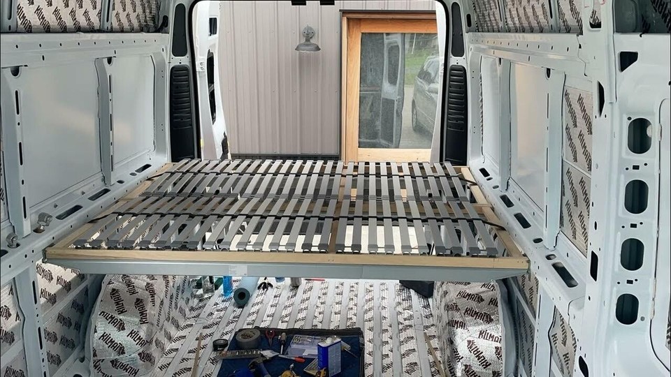 3x Beam Camper Van Full Bed Central Support with bed base Complete set ...