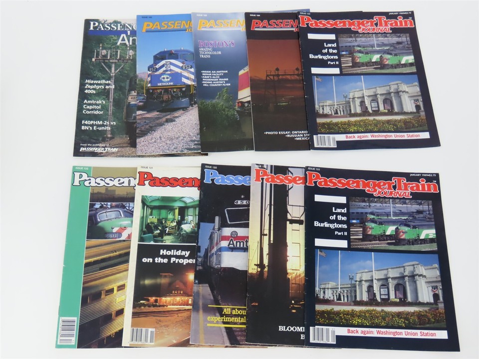 LOT of 162 Passenger Train Journal Magazines 1970's - 1990's | eBay