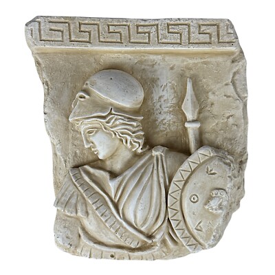 Small Athena Minerva Greek Roman Goddess Wall Décor Hard Plaster Relief ...
