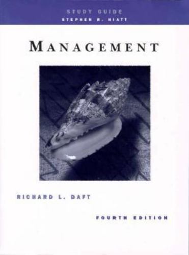 Study Guide Management by Richard L. Daft (1996, Trade Paperback) for ...