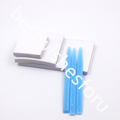 3 Book Dental Impression Poly Coated 2 Side Mixing Paper Pads LMS +3 ...