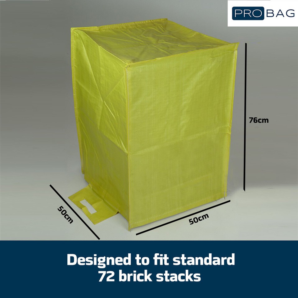 Brick Cover - WATER RESISTANT - Frost proof covers for brick stacks ...