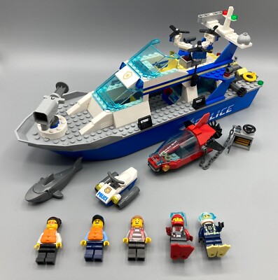 LEGO Police Patrol Boat 60277 – Complete Set, w/ Instructions, Retired ...