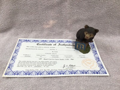 Timothy Wolfe block B Bear Edition 50 1994 Retired Signed Tom Clark | eBay