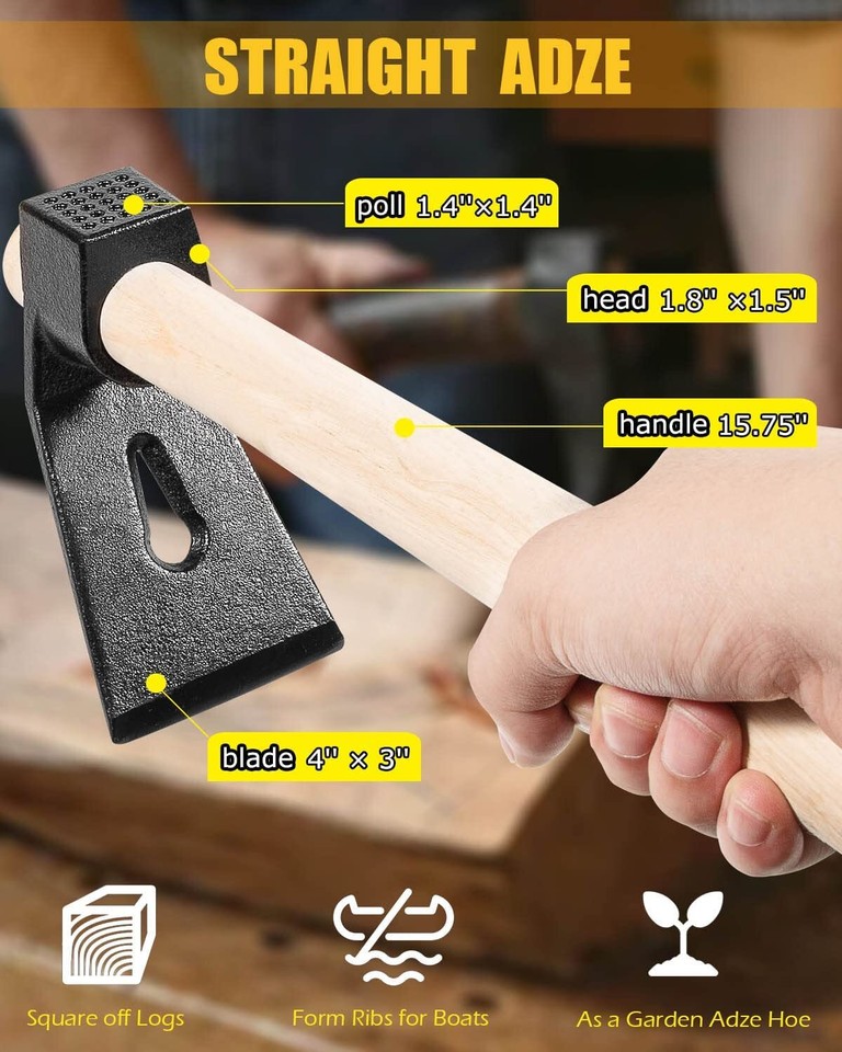 Straight Adze, Big Curve Adze, Small Curve Adze -Adze Woodworking Tool ...