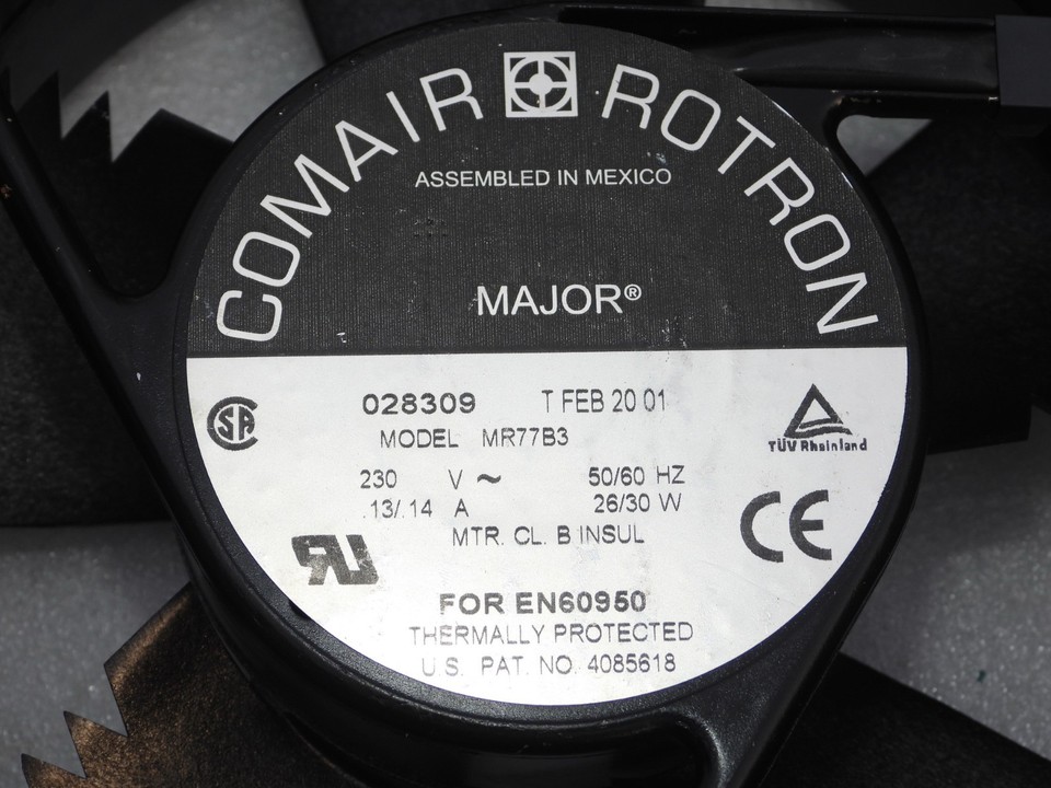 NOS COMAIR ROTRON MR77B3 TUBE-AXIAL THERMALLY PROTECTED COOLING FAN ...