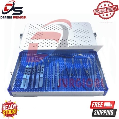 Ophthalmic Cataract Eye Surgery kit Surgical Instrument 21 Pcs with box ...