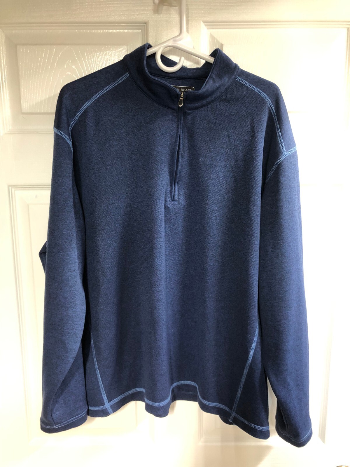 Pebble Beach Men's Blue Performance 1/4 Zip Pullover … - Gem