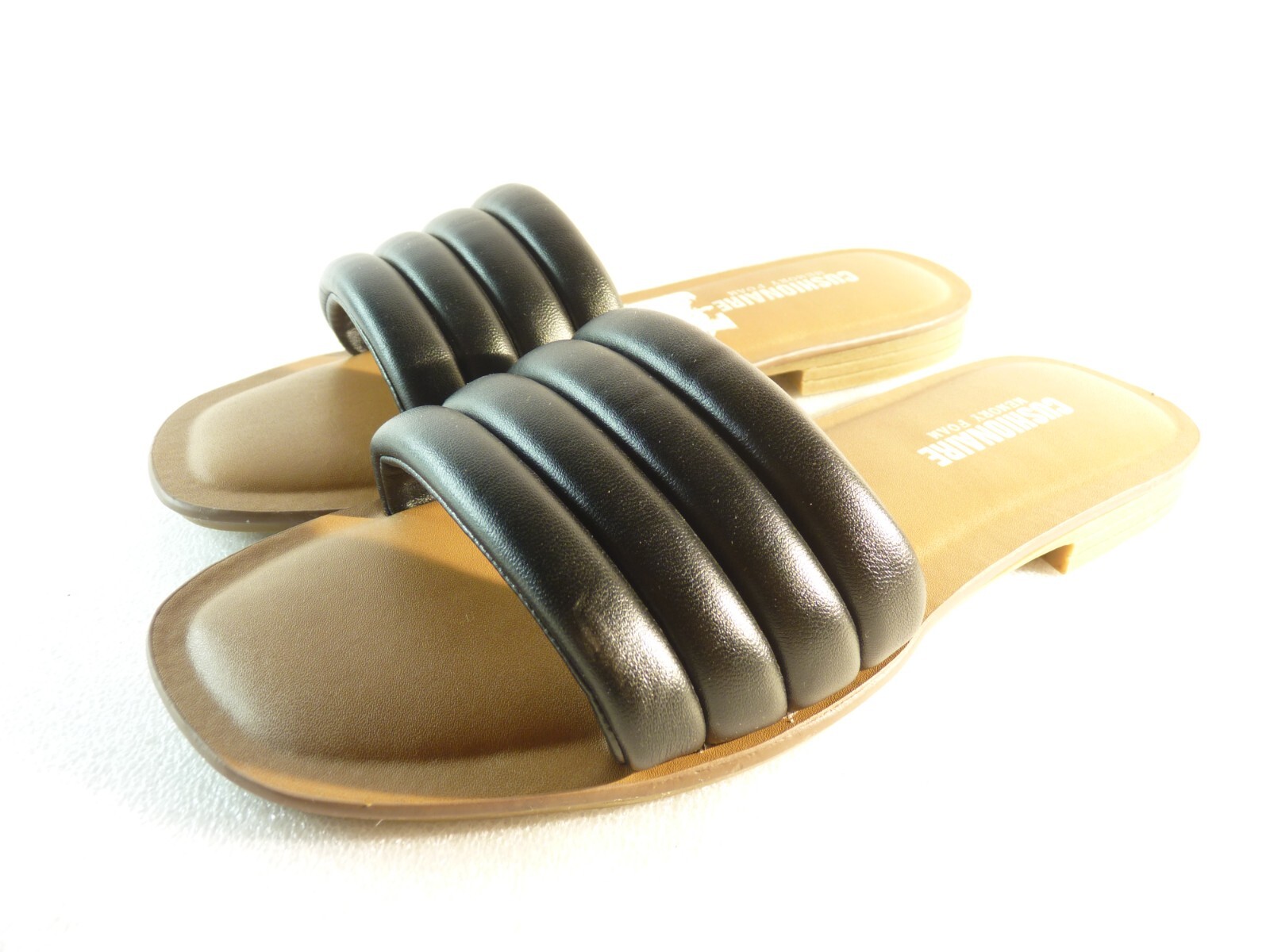 CUSHIONAIRE Women shoes sandals Black Slide Size 8 SKU 10182 | eBay