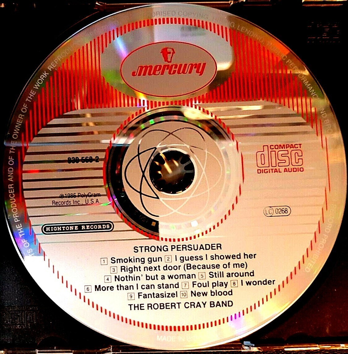 Robert Cray Band - "Strong Persuader" - (CD - Polygram Records ...