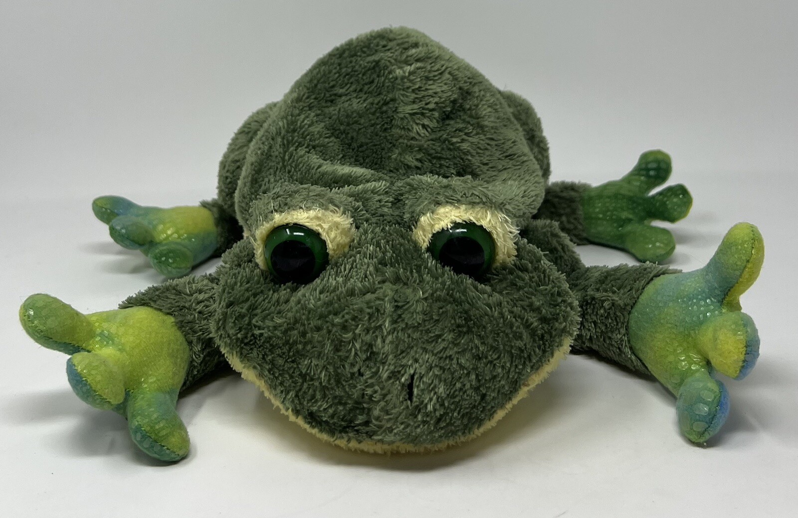 Aurora Frog Hand Puppet Plush Stuffed Animal Toy Toad Pretend Play 10 ...