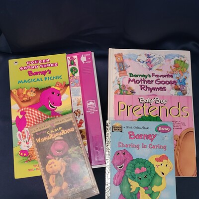 Golden Sound Story BARNEY'S MAGICAL PICNIC (Works) With VHS & Other ...