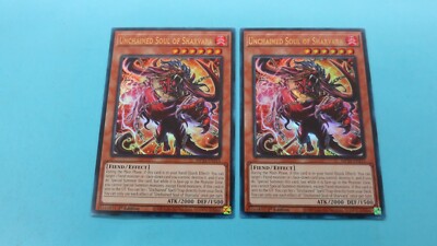 2x UNCHAINED SOUL OF SHARVARA ULTRA RARE MP24-EN215 1ST ED YUGIOH PACK ...