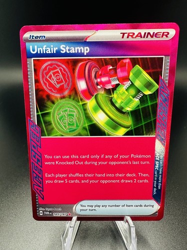 Pokemon TCG - Holo Unfair Stamp 165/167 - Twilight Masquerade 2024 | eBay