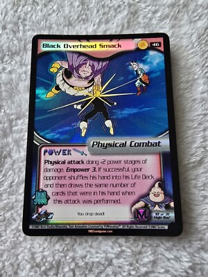 DBZ Dragon Ball Z FOIL Black Overhead Smack 46 CCG Unlimited Buu Saga ...