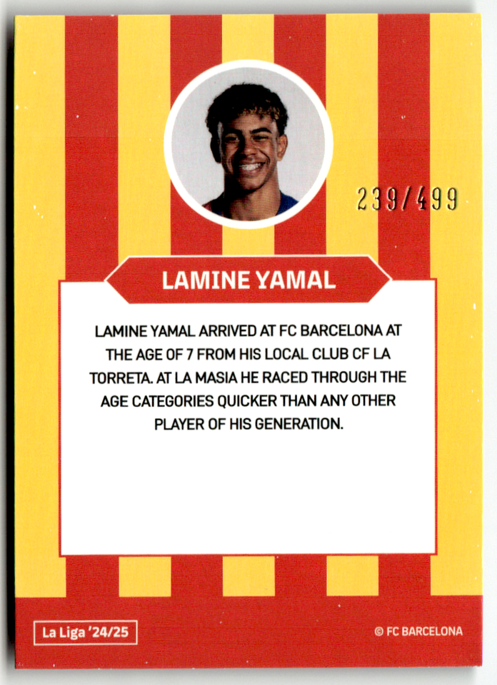 2024-25 ElevenCard La Liga Lamine Yamal First Goal in UEFA Milestone ...