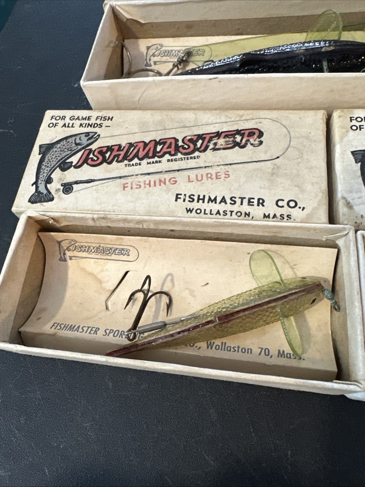 Vintage Fishmaster Fishing Casting Lures With Original Boxes Lot Of 5 | eBay