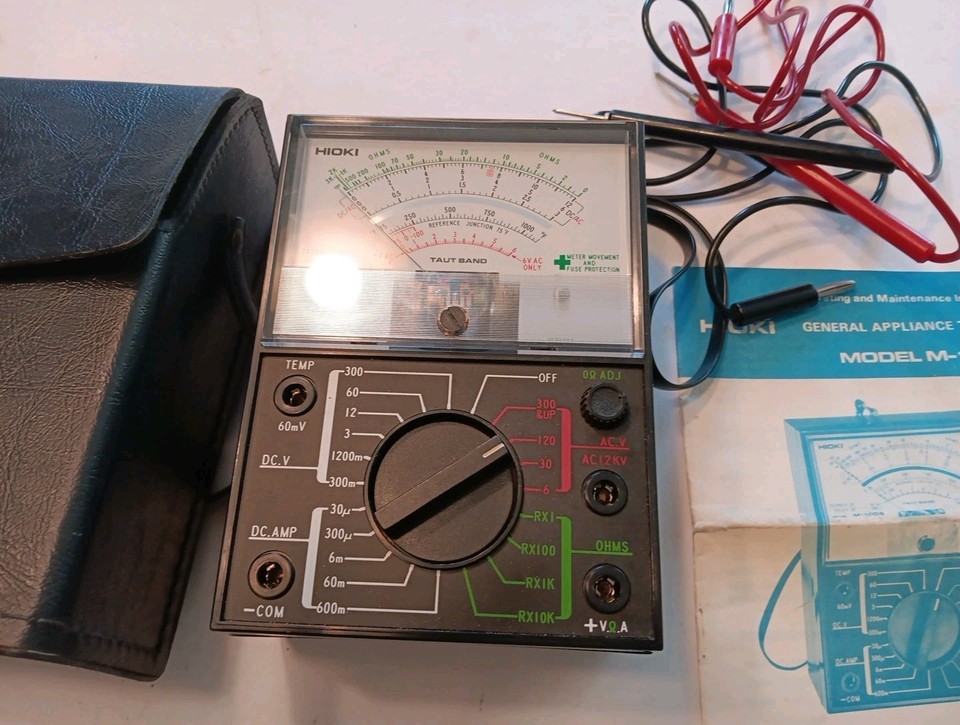 Hioki M100B, Analog Multimeter, Case And Instructions | eBay
