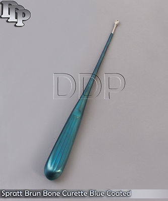 Spratt Brun Bone Curette Size 1 Blue Coated Surgical Instrument | eBay