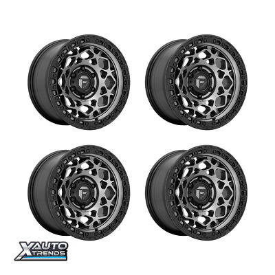Fuel Off-Road D784 Unit Gunmetal With Matte Black Ring 17X9 6X139.7 ...