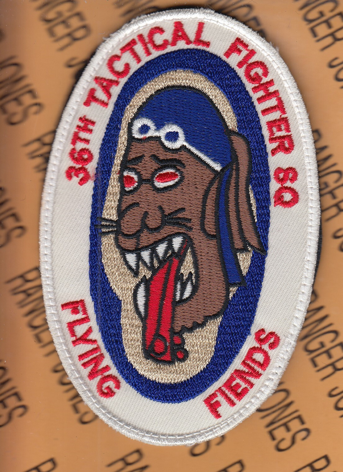 USAF Air Force 36th Tactical Fighter Sq TFS Flying Fiends 4.75" w/ HOOK ...