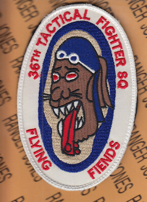 USAF Air Force 36th Tactical Fighter Sq TFS Flying Fiends 4.75" w/ HOOK ...
