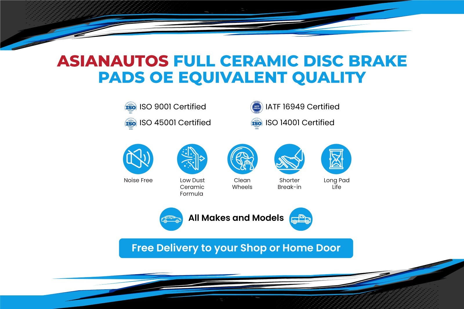 2003-2021 4runner Front Brake Pads Genuine Toyota Ceramic 04465-az200 ...