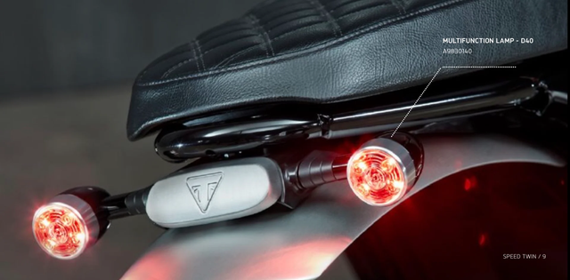 Lights Spotlights Multifunction Indicators & Stop A9830140 Triumph ...