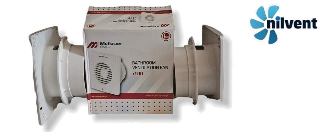 EXTRACTOR FAN 4"/100mm SILENT BATHROOM, TOILET, KITCHEN WHITE | eBay