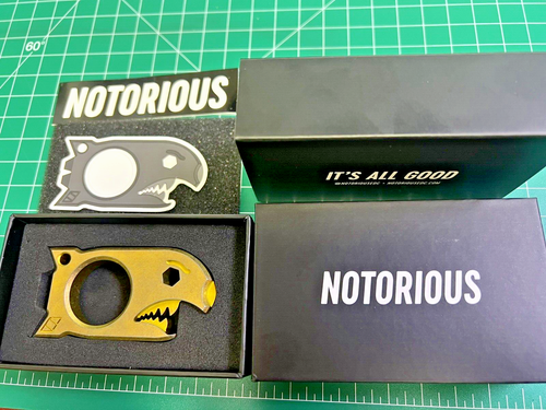 Notorious EDC Big Poppa Beer Bomb - Gold Tumbled Anodized Limited ...