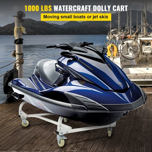 Jet Ski Dolly, 1000 lbs Capacity, Adjustable Width with 4 Casters ...