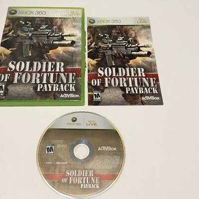 Xbox 360 - Soldier of Fortune: Payback (Microsoft, 2007) - COMPLETE ...