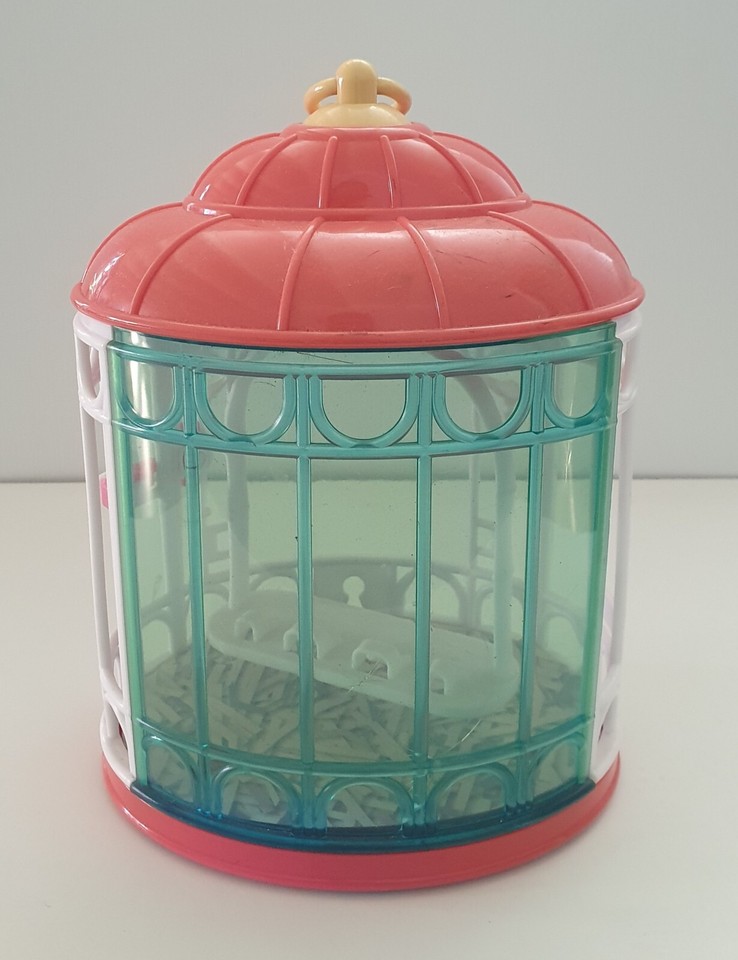 Little Live Pets Bird Cage Pink Toy Accessory Cage 9" | eBay Australia