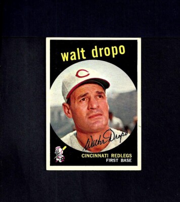 1959 TOPPS #158 WALT DROPO-3--REDS--NO CREASES--EX/MT | eBay