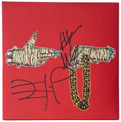 KILLER MIKE & EL-P SIGNED RUN THE JEWELS 2 RTJ2 VINYL RECORD BECKETT ...