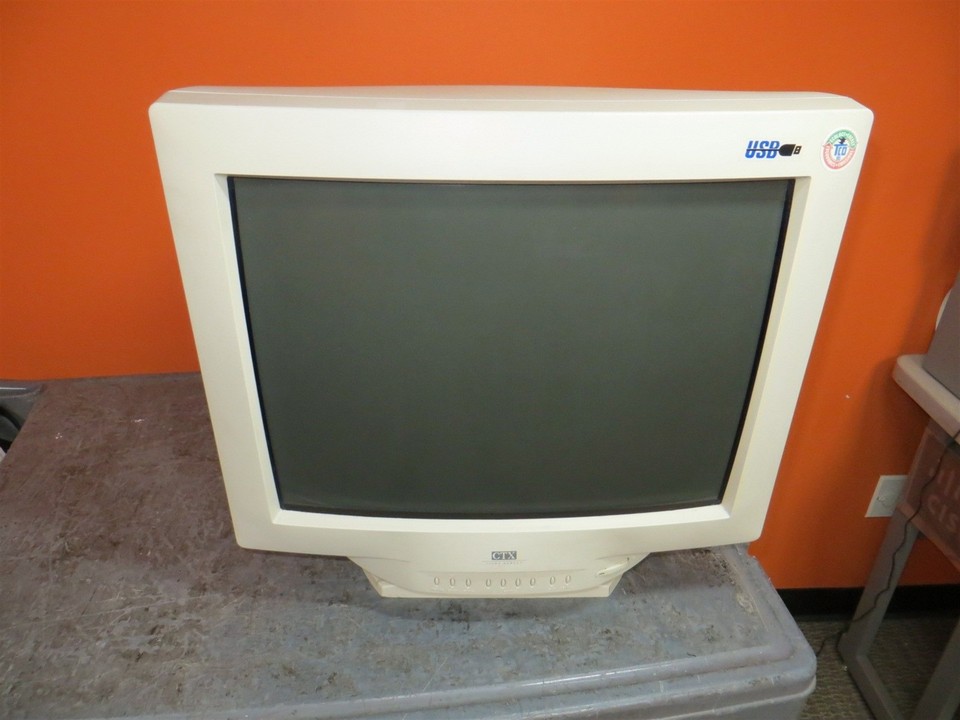 CTX EX1200 21" Beige VGA RGB Retro Gaming CRT Monitor | eBay