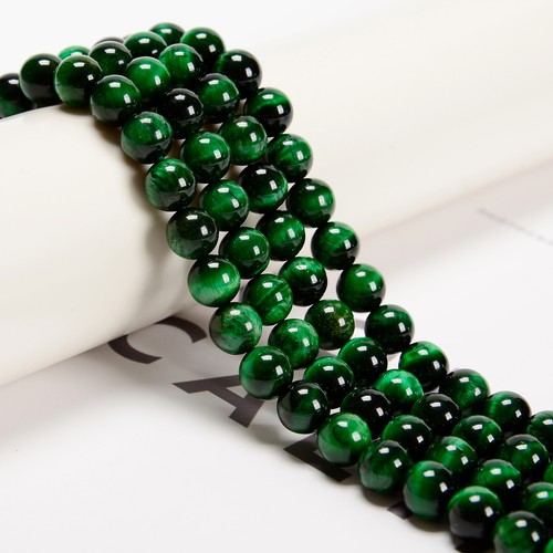 Green Tiger Eye Smooth Round Beads 4mm 6mm 8mm 10mm 12mm 14mm 15.5 ...
