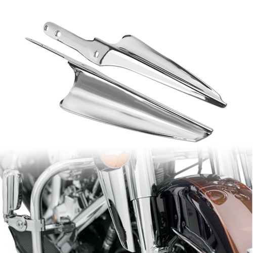 Front Fork Mount Wind Deflectors Fit For Harley Touring Glide FLHRC ...