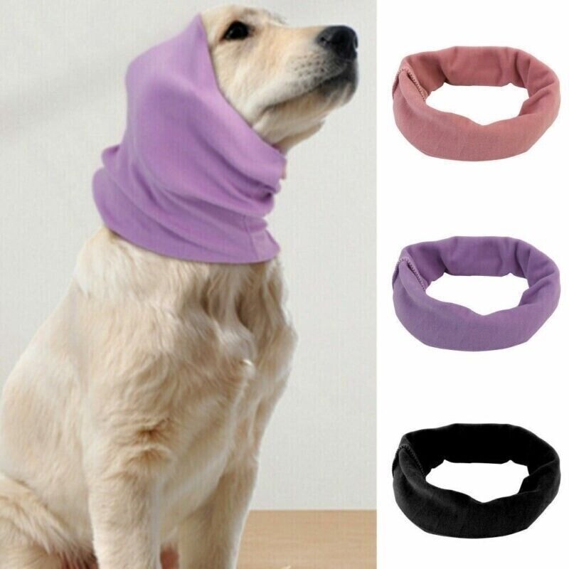 Pets Dog Ears Cover Noise Reduce Anxiety Relief Bathing Warm Protector ...