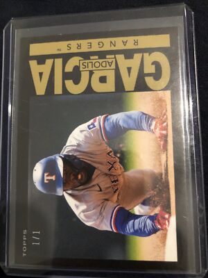 2021 Topps ‘85 Football Set Adolis Garcia ⭐️ SUPERFRACTOR 1/1 RC SSP ...