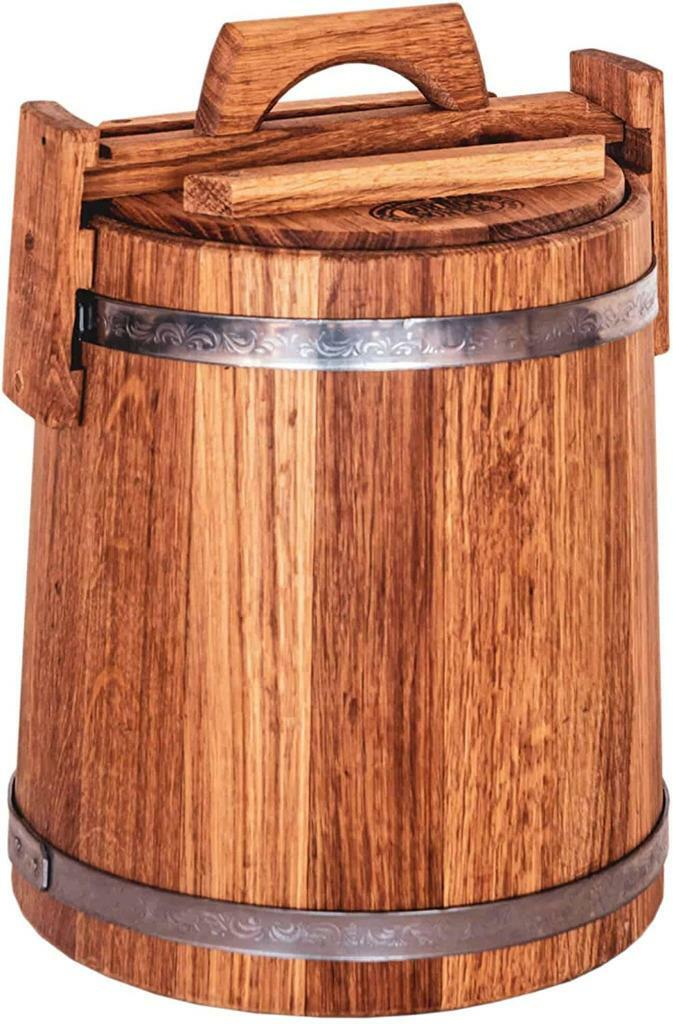 Pickle Oak Barrel Cask Tank Farmhouse Bucket Sauerkraut Container ...