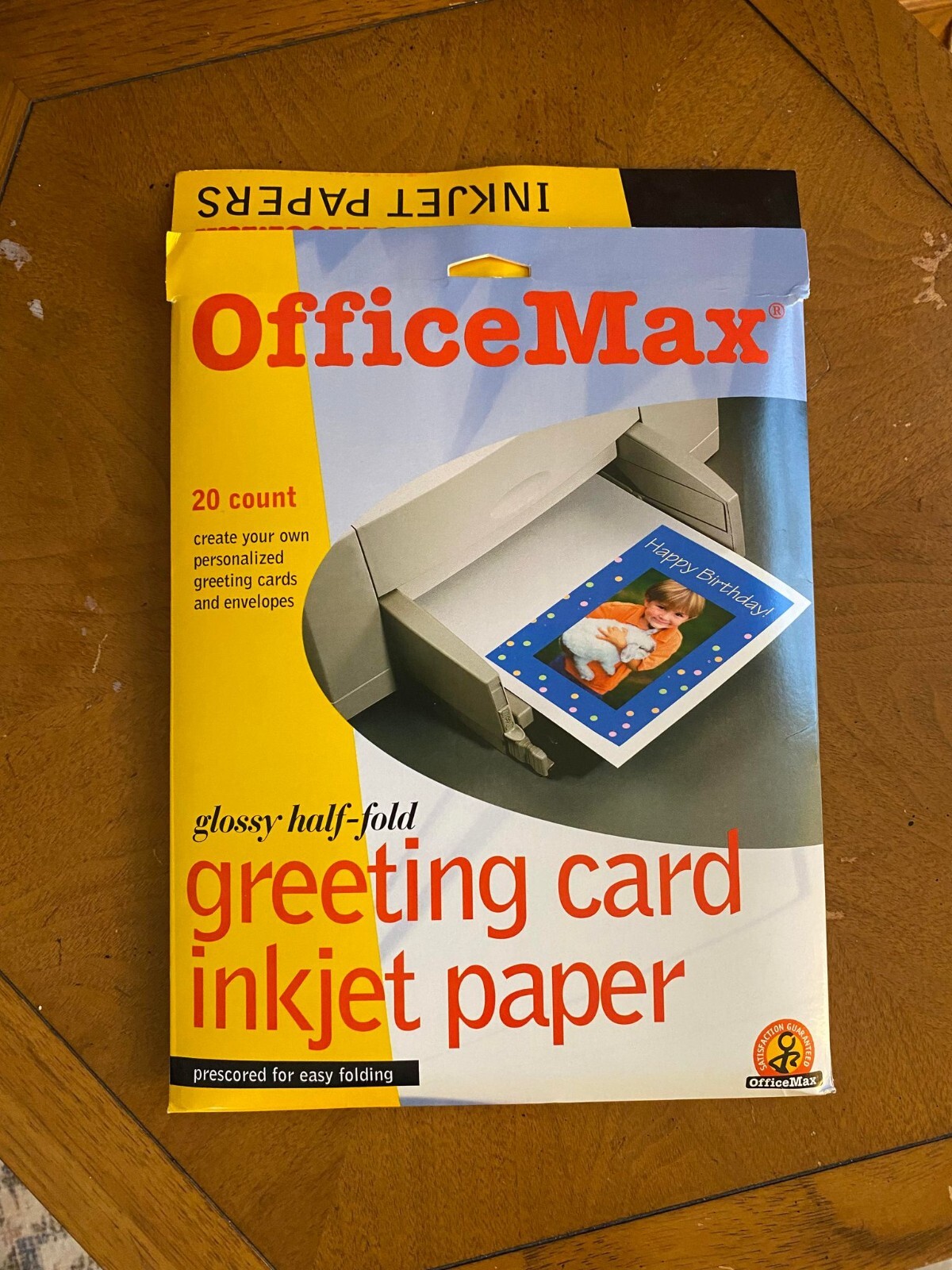 Vintage 2000s Y2K Office Max Inkjet Greeting Card Printer Paper 18/20 ...